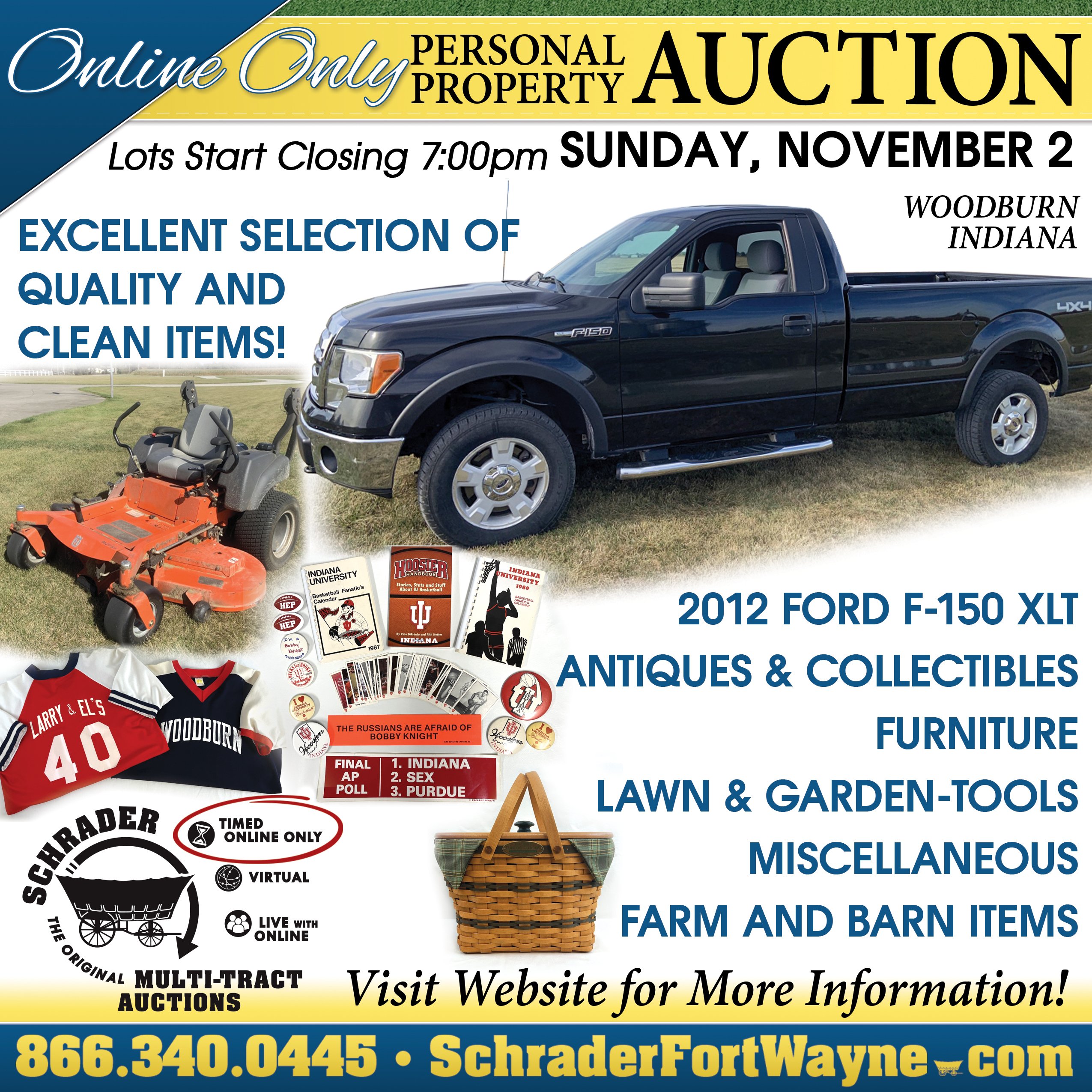 PERSONAL PROPERTY AUCTION - TIMED ONLINE ONLY PERSONAL PROPERTY AUCTION ...